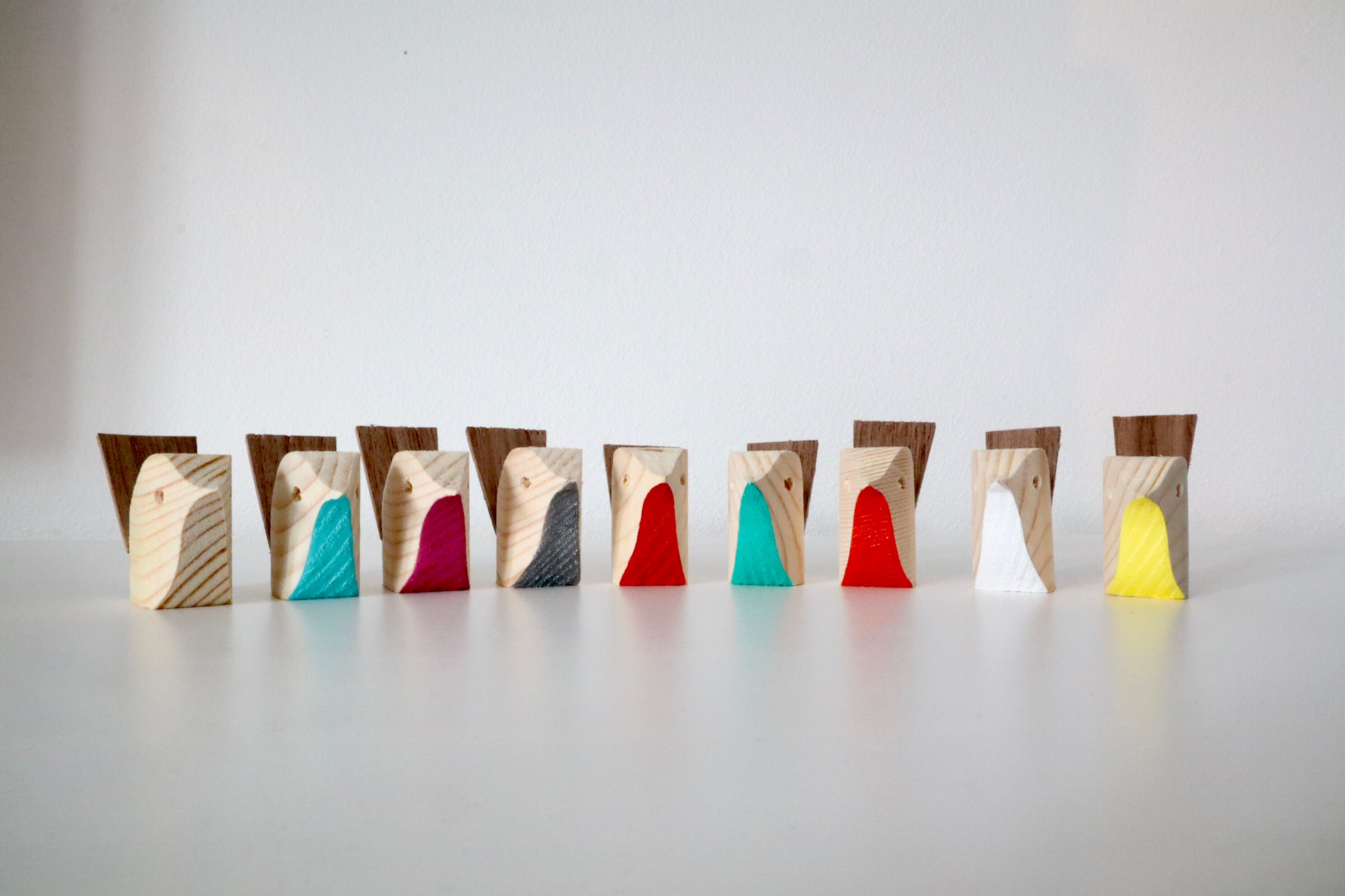 Little Chirpy: White Ash, Cute Wooden Robin, Handmade Bird Figurine ...