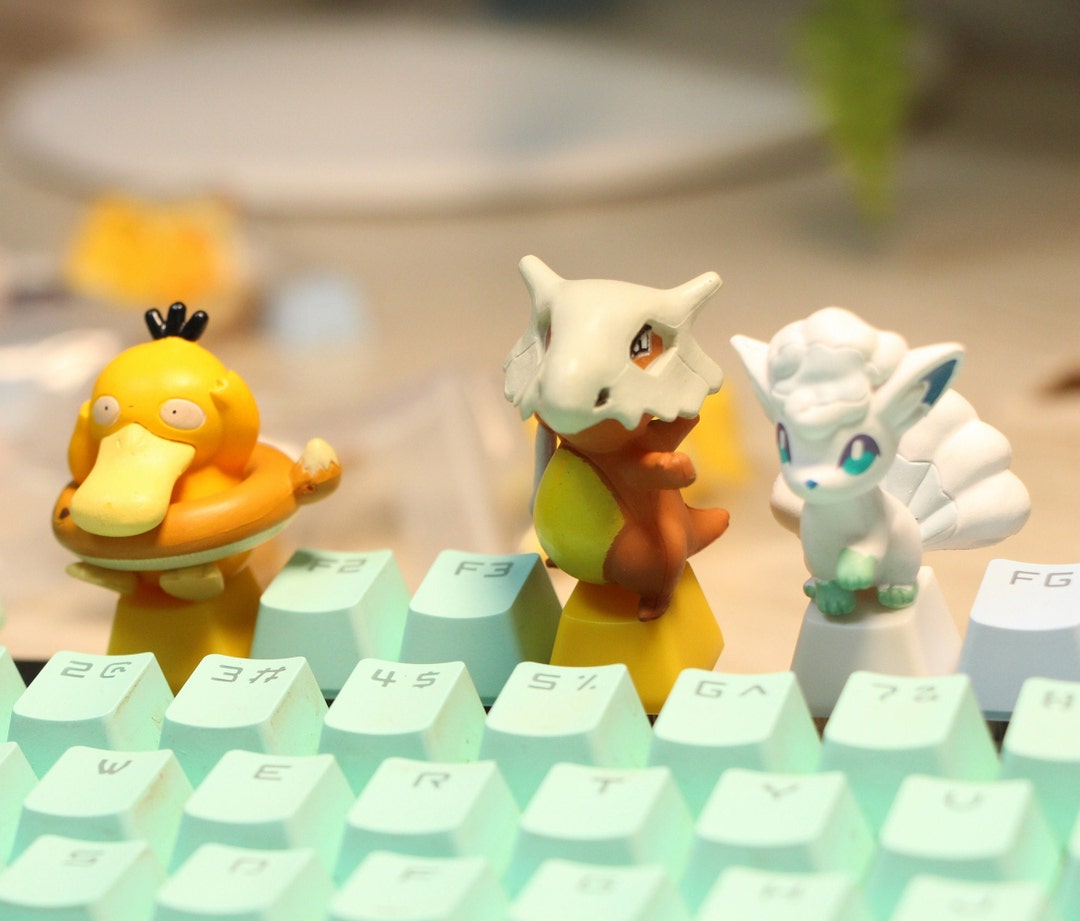 Psyduck Cubone Vulpix Pokemon Keycaps Keycap Keycaps - Etsy