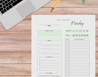 Monday to Friday Daily Planner Sheets - Etsy