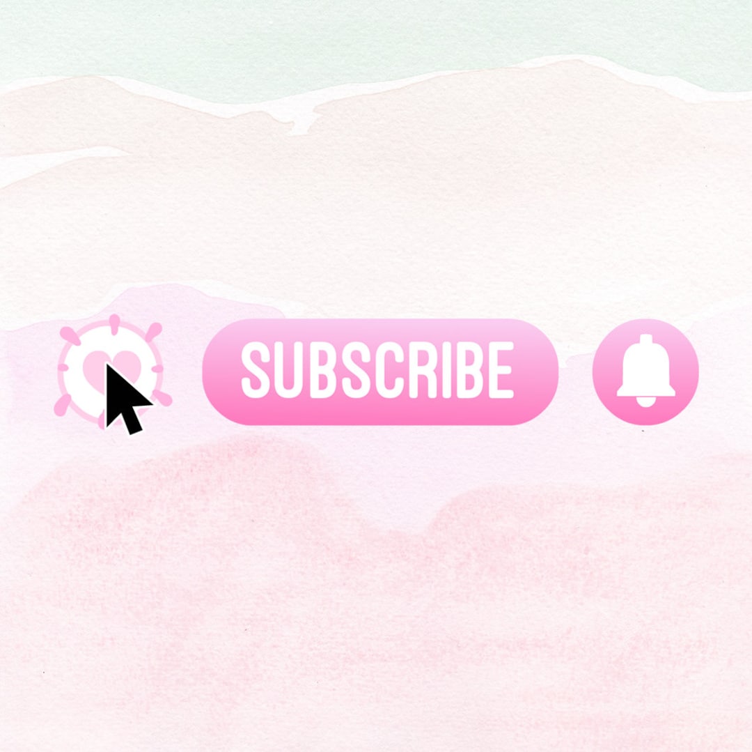Cute Pink Like and Subscribe Rounded Animation - Etsy