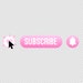 Cute Pink Like and Subscribe Rounded Animation - Etsy