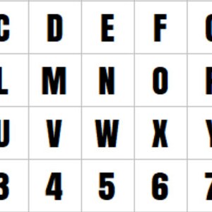 Custom Vinyl Letters: Large Wall Decal, Numbers (6 to 24 Inch) - Etsy