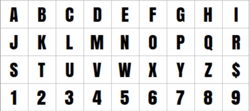 Custom Vinyl Letters: Large Wall Decal, Numbers (6 to 24 Inch) - Etsy