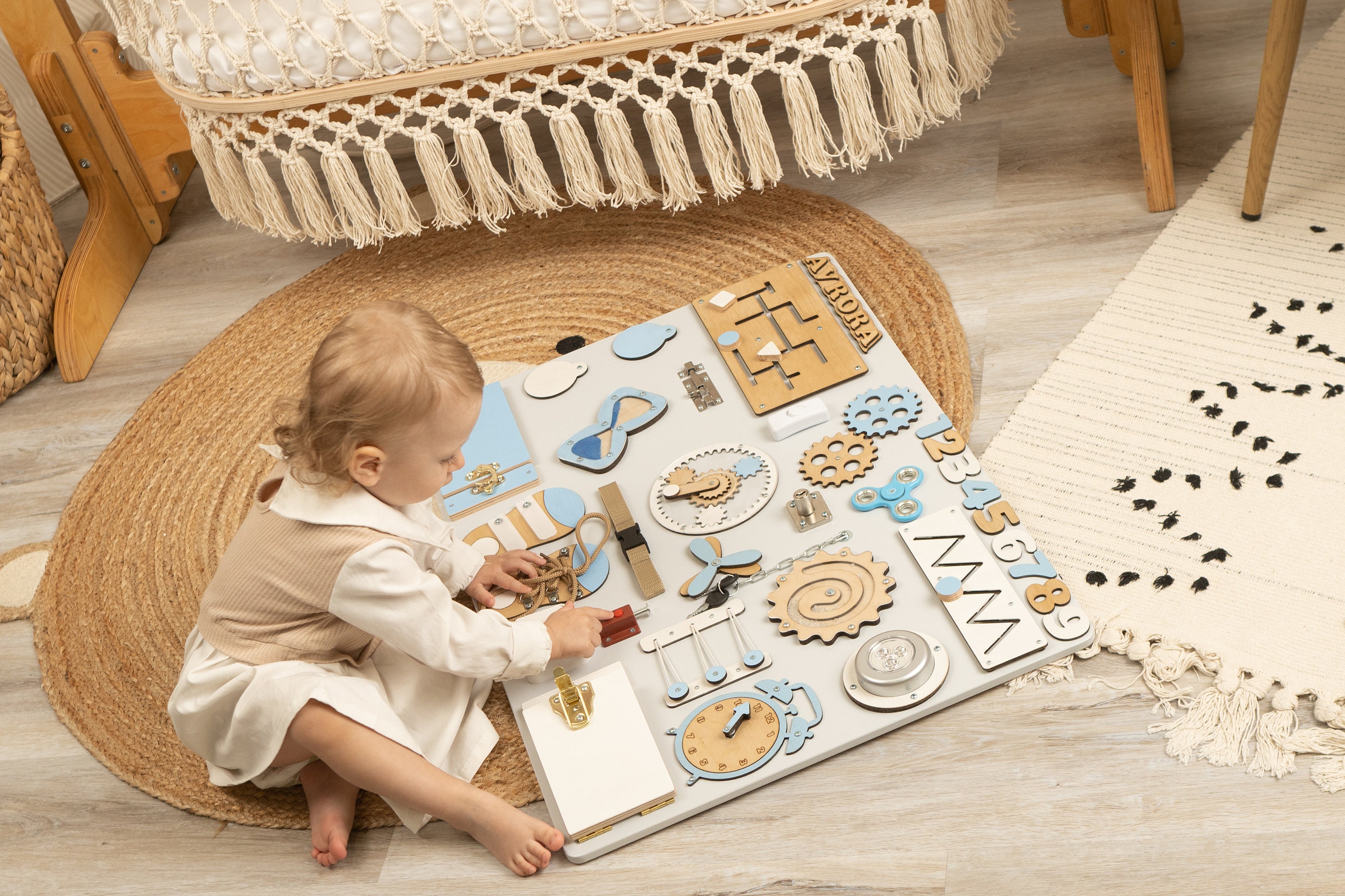 PERSONALIZED Custom Busy Boardbusy Board Toddlermontessori - Etsy
