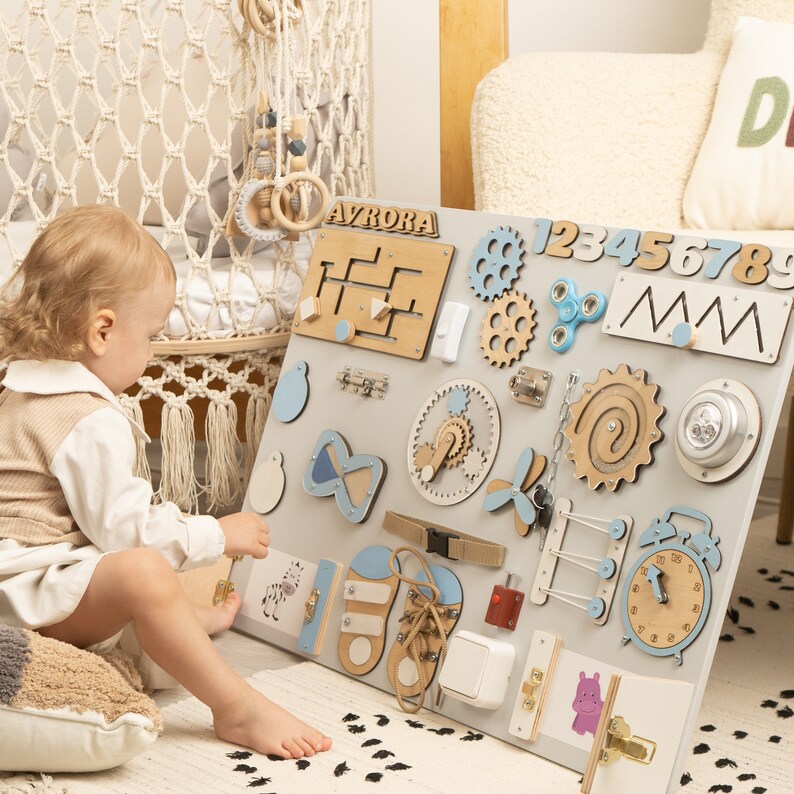 PERSONALIZED Custom Busy Boardbusy Board Toddlermontessori - Etsy