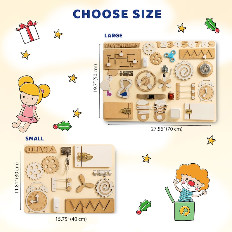 PERSONALIZED Custom Busy Boardbusy Board Toddlermontessori - Etsy