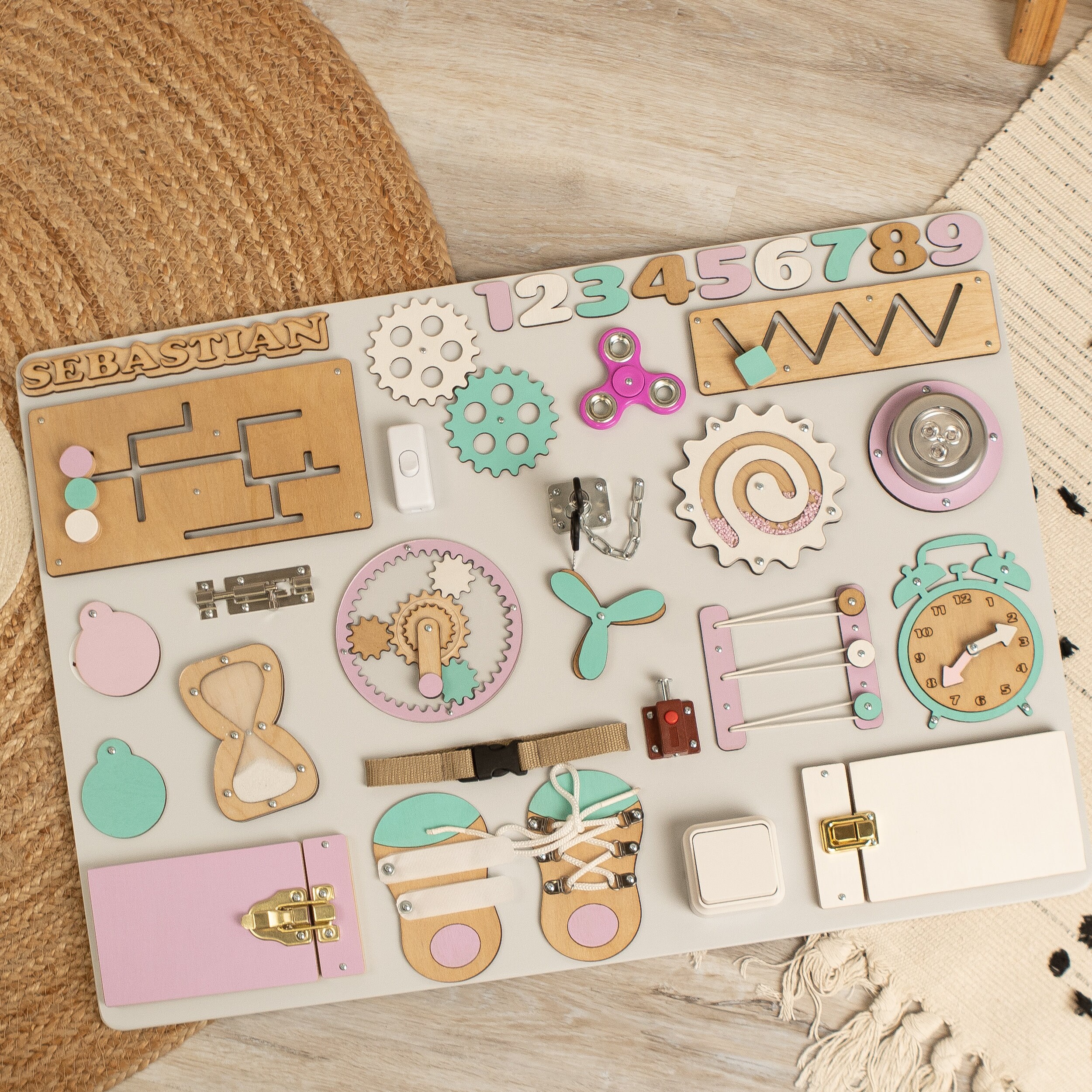 PERSONALIZED Custom Busy Boardbusy Board Toddlermontessori - Etsy