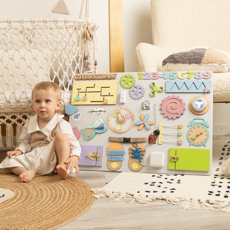 PERSONALIZED Custom Busy Boardbusy Board Toddlermontessori - Etsy