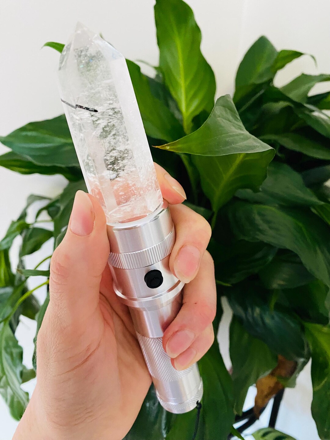 CRYSTAL LIGHT WAND Clear Quartz master Healer Magic Wands, Crystal ...