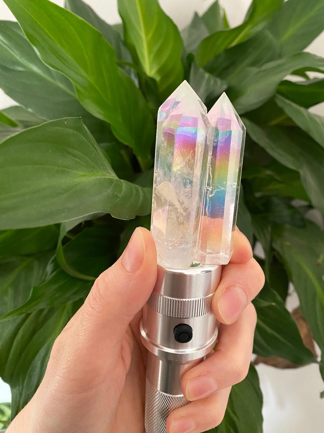 CRYSTAL LIGHT WAND Aura Quartz Atlantis holy Trinity,magic Wands, Crystal, Wand, Magic Wand ...