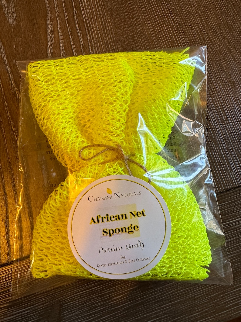 Original African Net Sponge Sapo African Mesh Washcloth Ghana Sponge