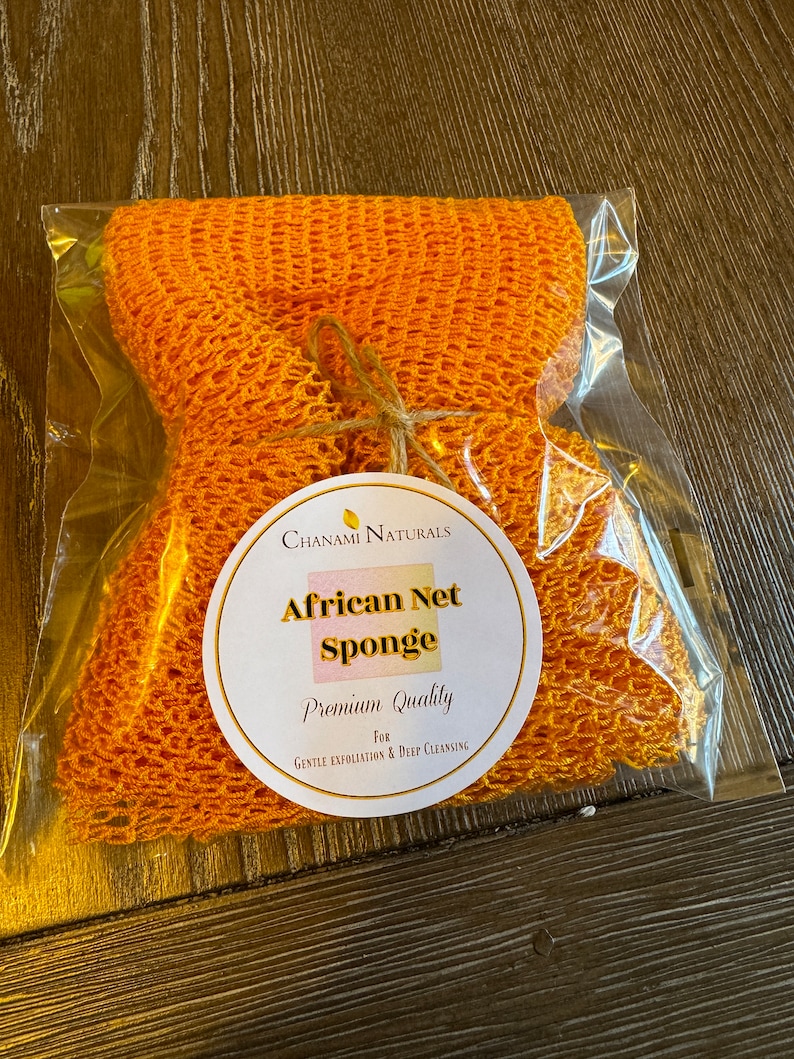 Original African Net Sponge Sapo African Mesh Washcloth Ghana Sponge