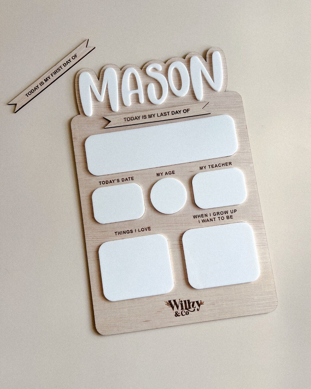 First and Last Day Boards Back to School Boards Reusable Custom Made - Etsy