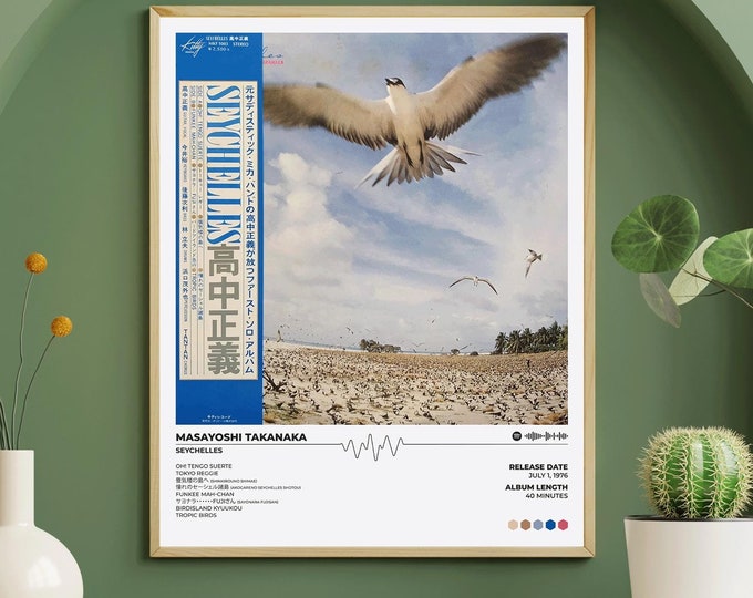 Masayoshi Takanaka - Seychelles Music Album Cover Poster | Unframed ...