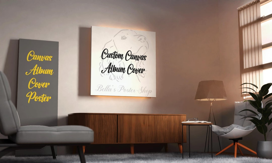 Custom Canvas Album Cover Poster: Personalized Music Art - Etsy