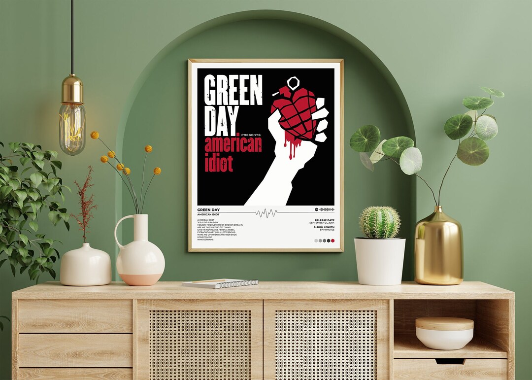 Green Day Poster American Idiot Album Unframed Music Album Poster ...