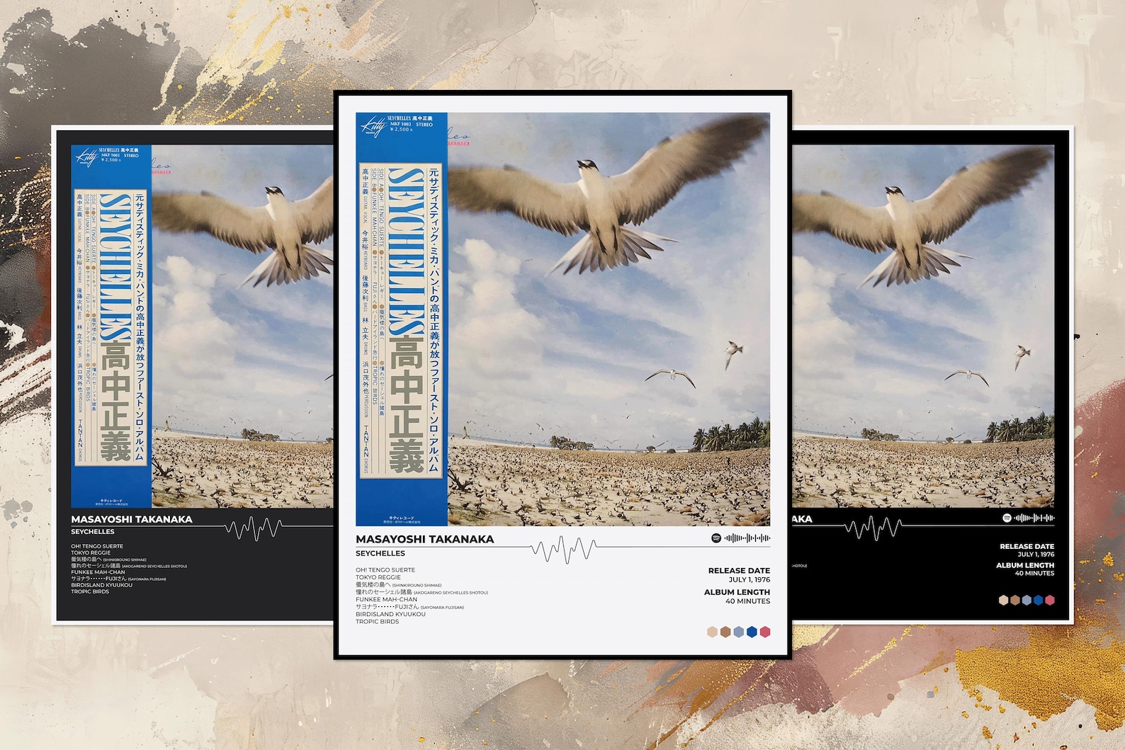 Masayoshi Takanaka - Seychelles Music Album Cover Poster | Unframed ...