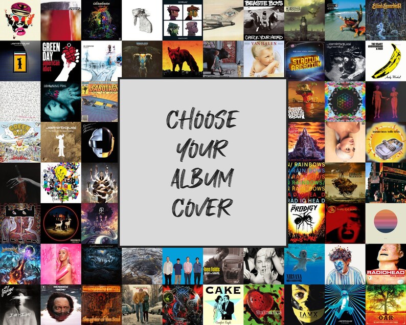 Custom Canvas Album Cover Art: Personalized Music Poster Gift - Etsy