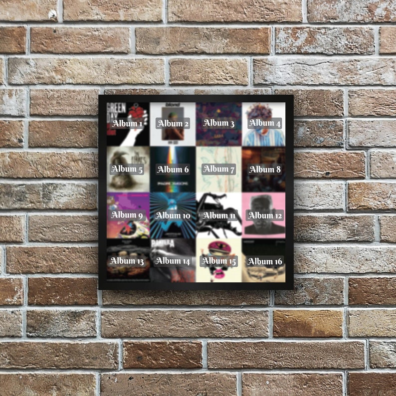 Custom Canvas Album Cover Art: Personalized Music Poster Gift - Etsy