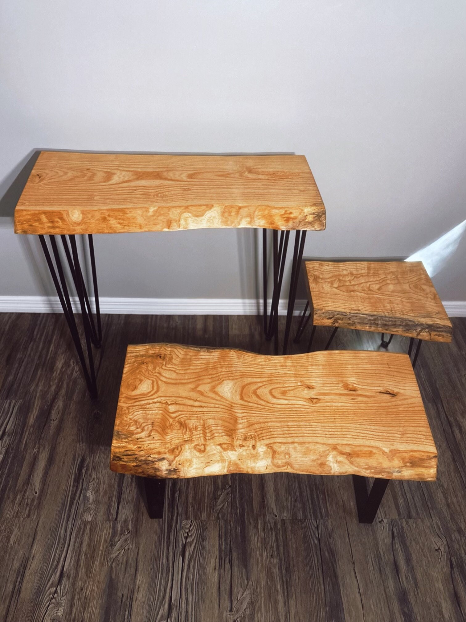 Ash Live Edge Tables - Etsy