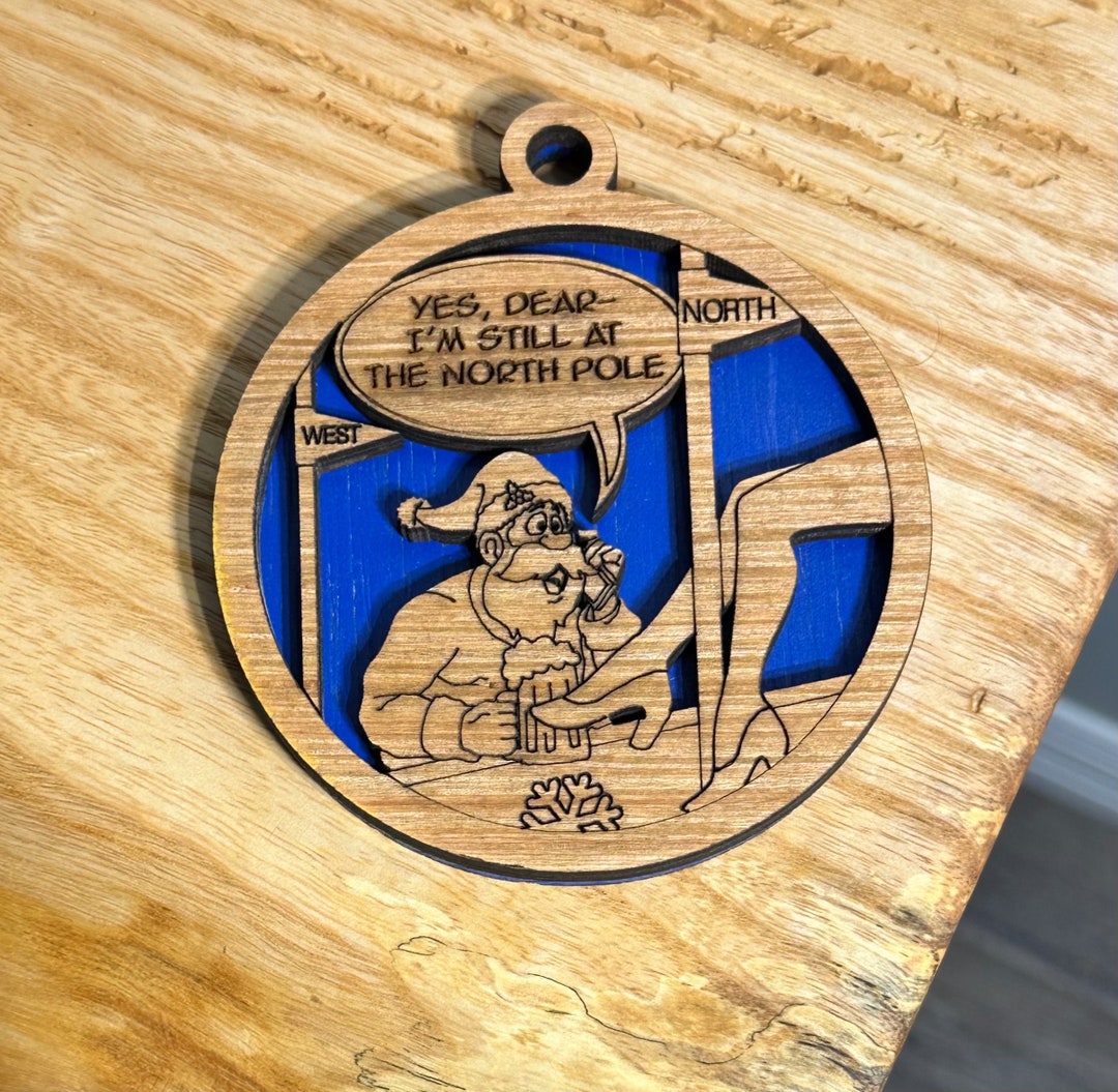 Handmade the North Pole Christmas Ornament - Etsy