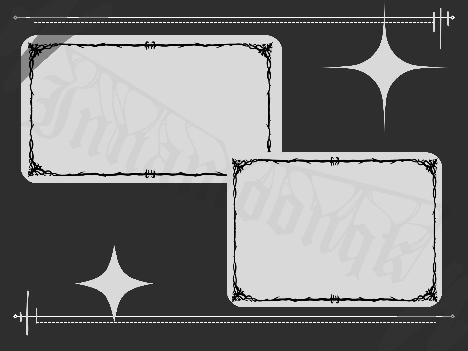 Gothic Animated Twitch Frames Set Vintage Twitch Frames - Etsy