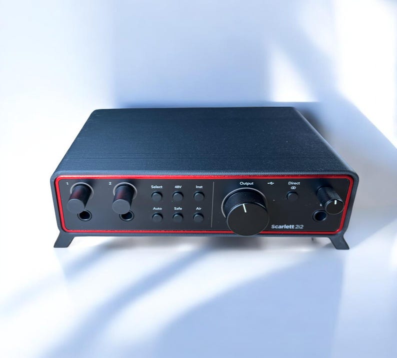 Focusrite Scarlett 2i2 4th Gen Desktop Stand Studio Sound Minimalistic Generation - Sleek ...