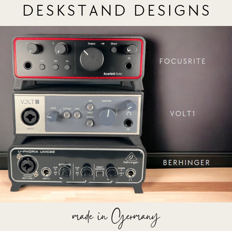 Focusrite Table Stand Scarlett Solo 3rd Gen Minimalistic Integrated ...