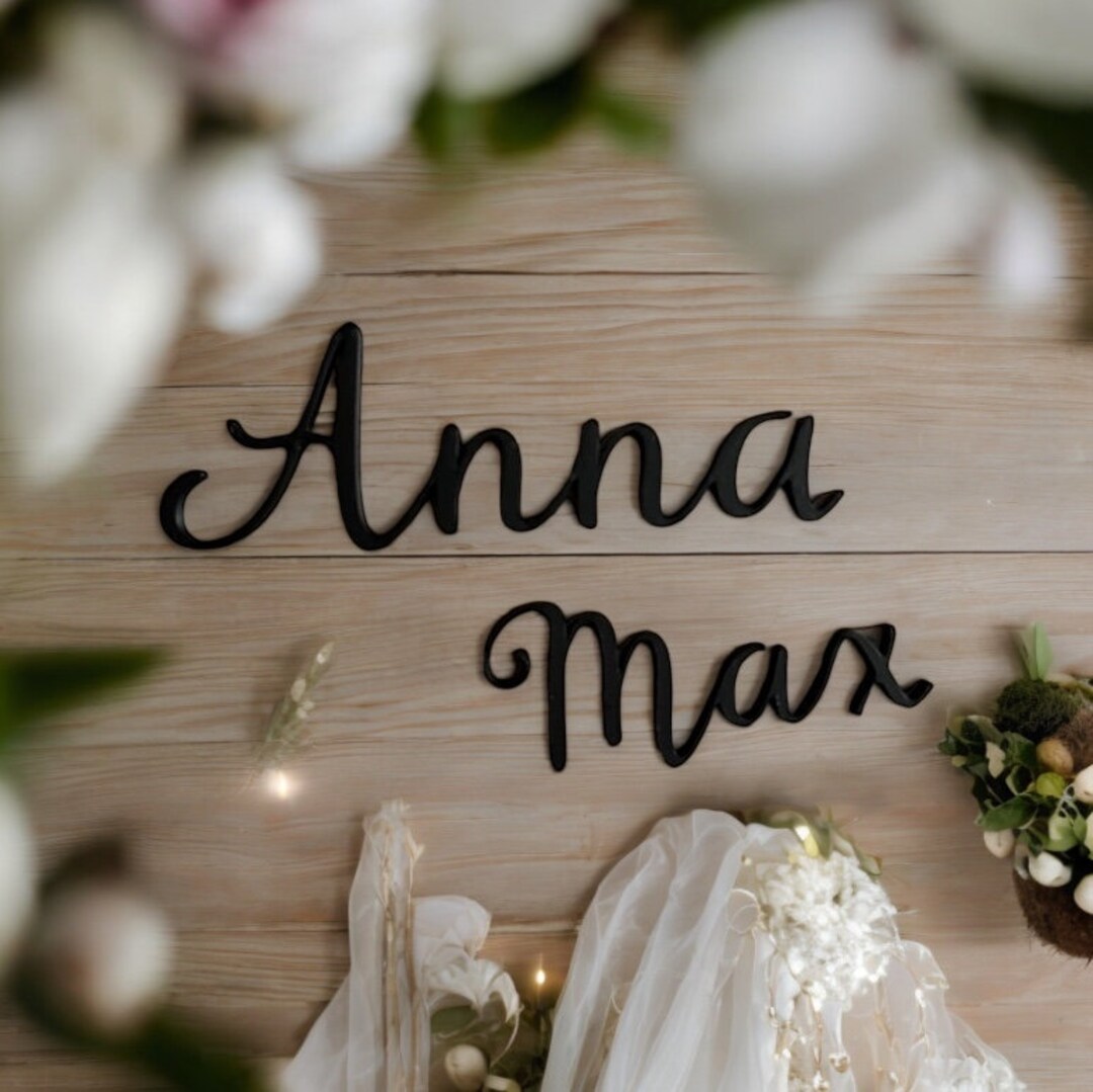 Personalizable Name Plate Individual Gift Name Plate Weddings Birthday ...