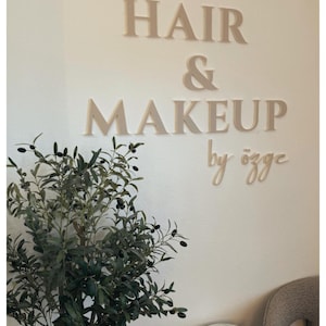 Custom 3D Letter Logo Lettering for Your Unique Wall Design - Adhesive ...