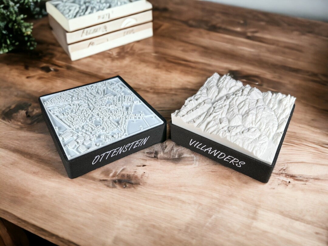 Personalized 3D Map Display Reminder of Your Favorite Place, City Map ...