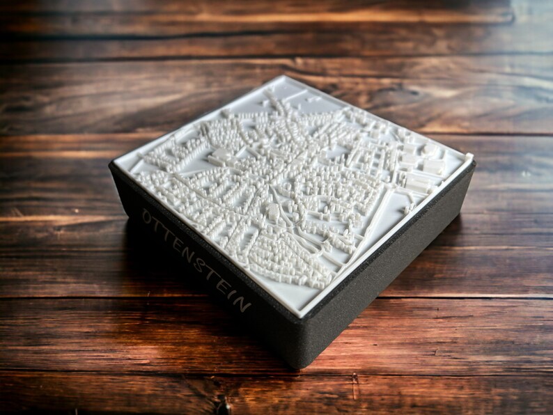 Personalized 3D Map Display Reminder of Your Favorite Place, City Map ...