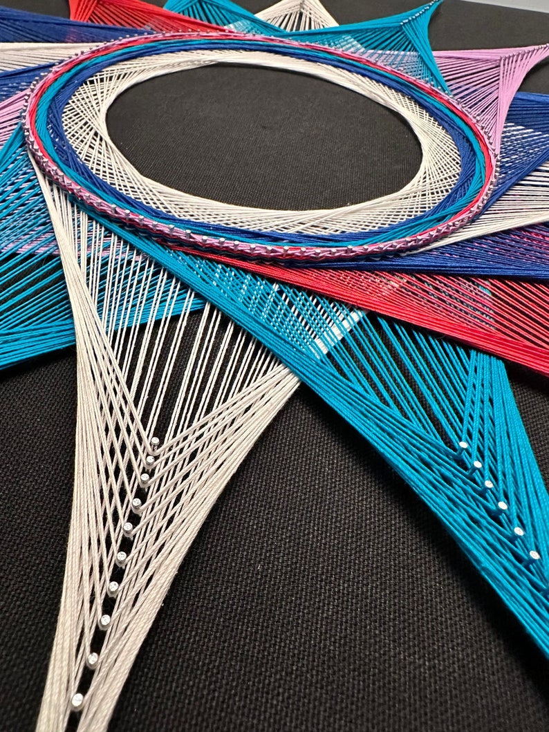Geometric String Art Mandala - Etsy