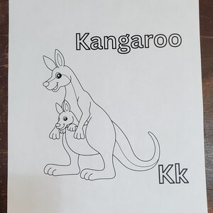 Animal Alphabet Coloring Sheets, Pre-school Coloring Sheets, Alphabet ...
