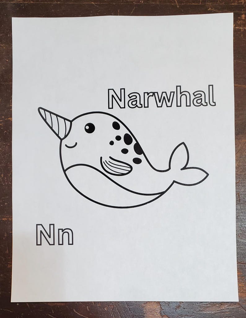 Animal Alphabet Coloring Sheets, Pre-school Coloring Sheets, Alphabet ...