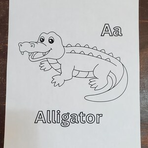 Animal Alphabet Coloring Sheets, Pre-school Coloring Sheets, Alphabet ...