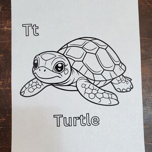 Animal Alphabet Coloring Sheets, Pre-school Coloring Sheets, Alphabet ...