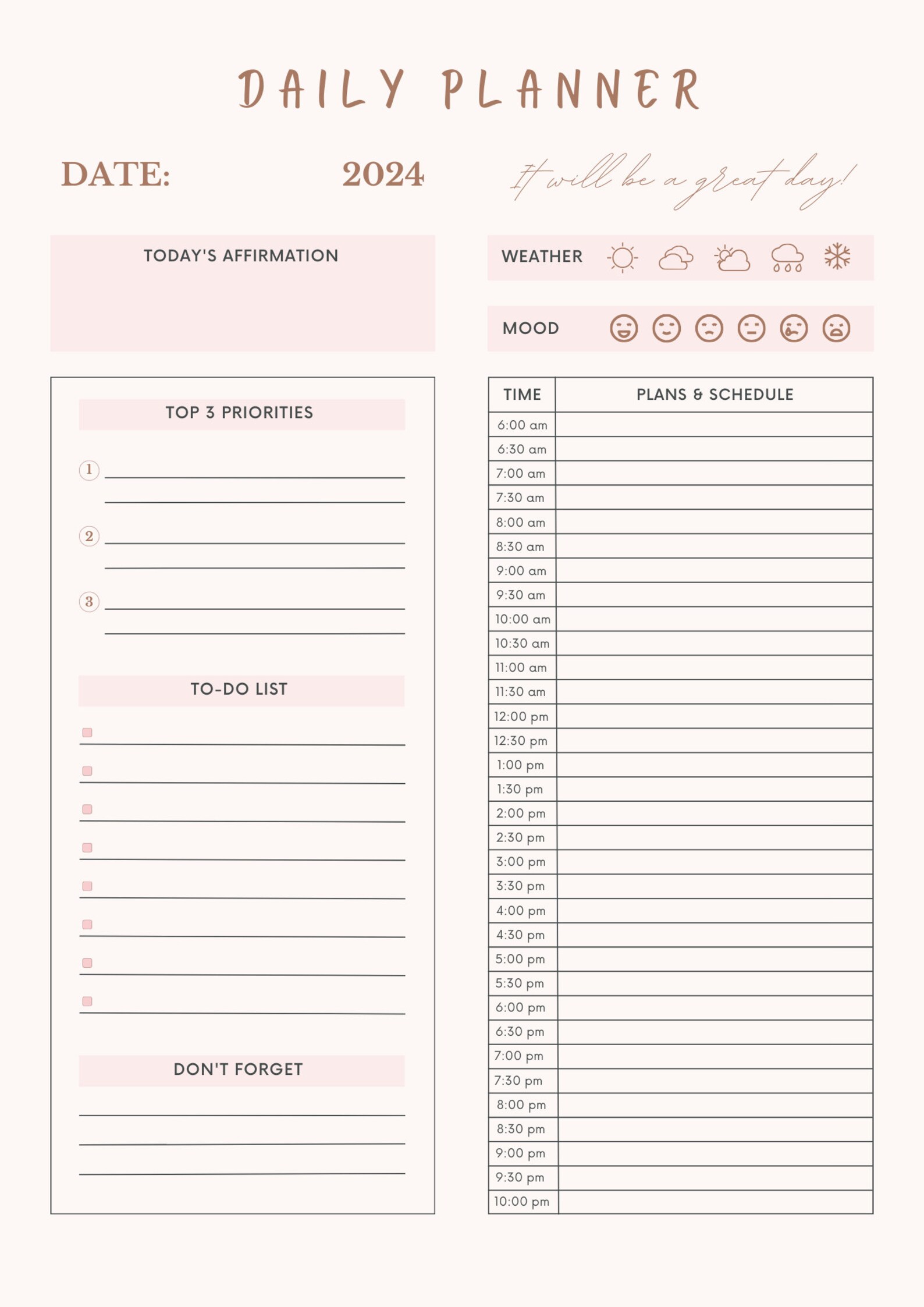A4 Printable Ultimate Planner for 2024 - Etsy
