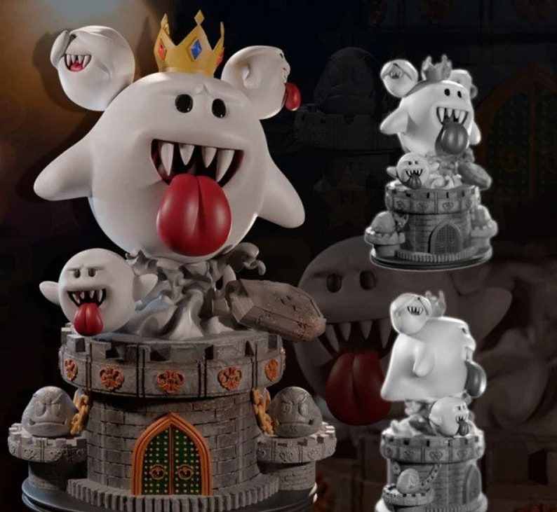 Mario King Boo Characters Diorama STL - Etsy