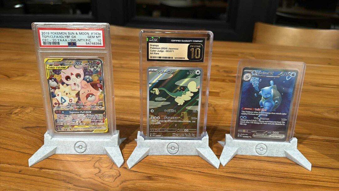 PSA Display Stand CGC Display Stand Toploader Card Stand - Etsy
