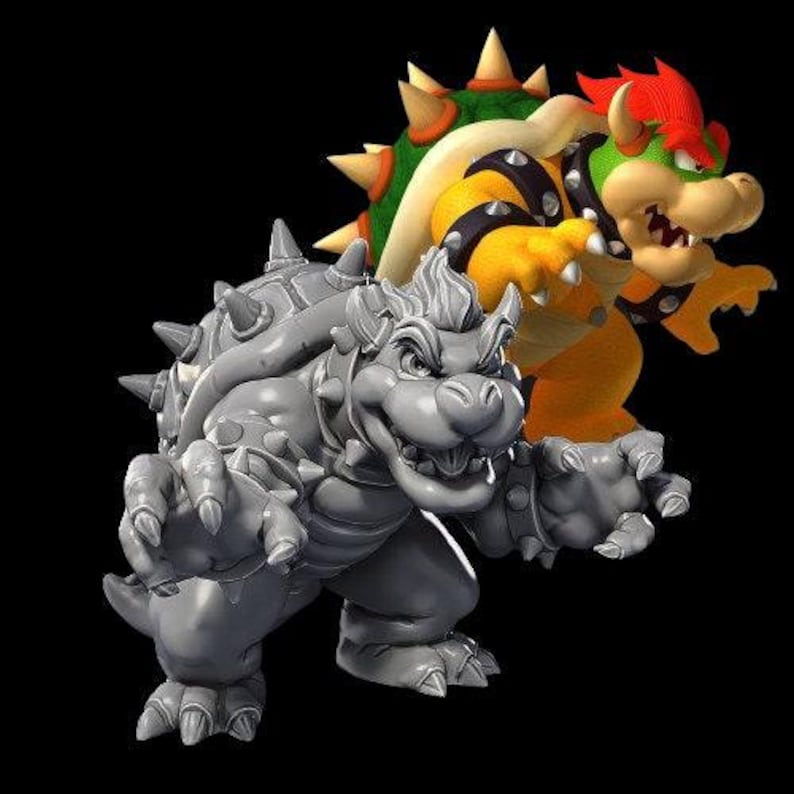 Super Mario Bros Bowser 3D STL Files - Etsy Canada