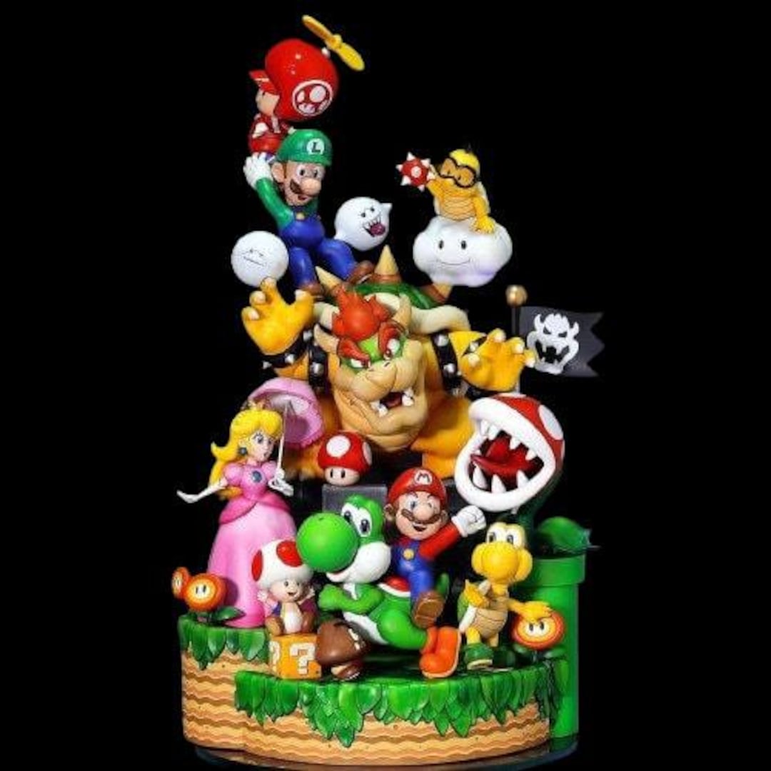 Mario All Characters Diorama STL - Etsy