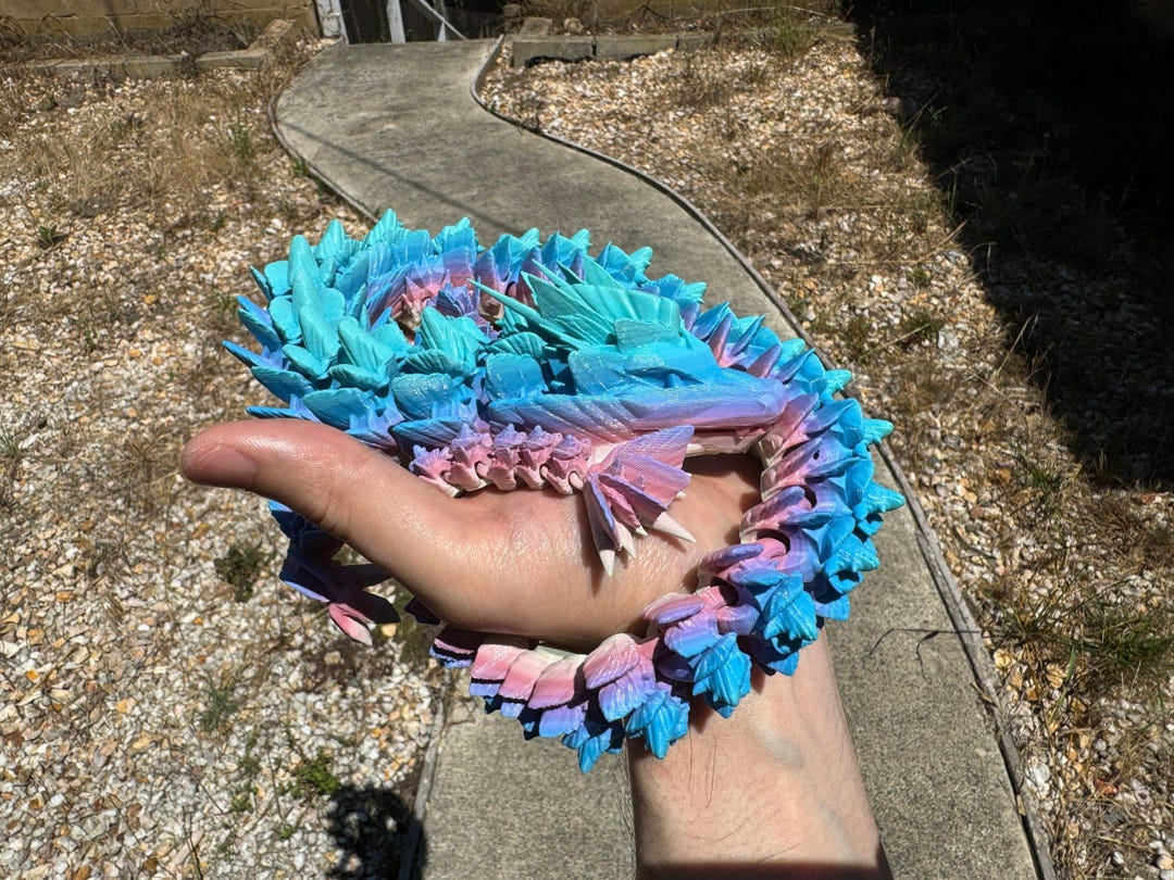 Fin Dragon Fidget Toy - Articulated Dragon - Etsy