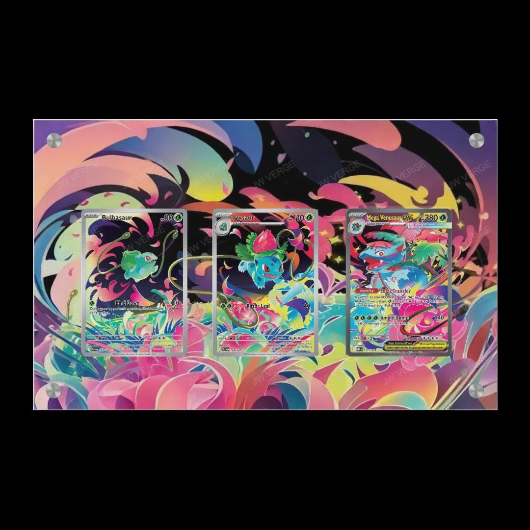 Bulbasaur Ivysaur Mega Venusaur EX - Exclusive Pokémon Extended Artwork ...