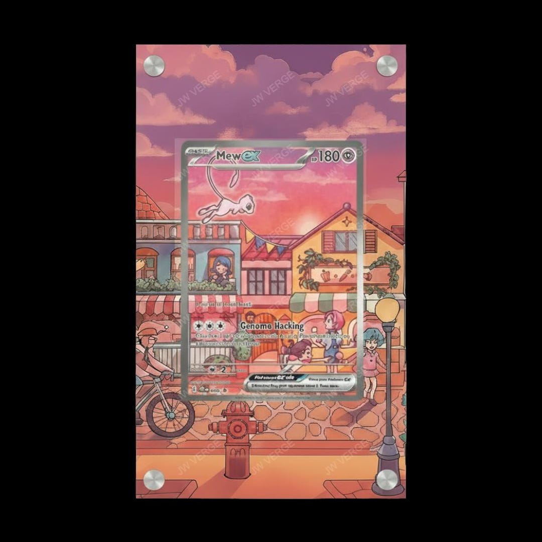 Mew EX 053 - Exclusive Pokémon Extended Artwork Display Case - Etsy