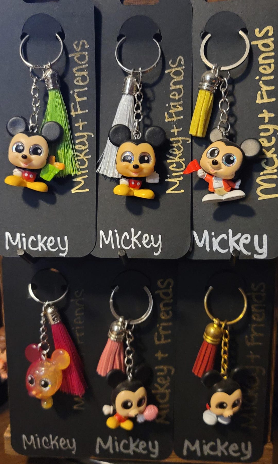 Mickey & Friends Disney Keychains - Etsy