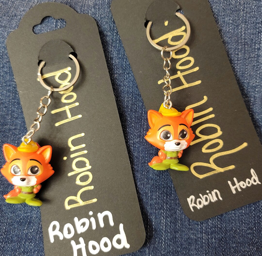 Robin Hood Disney Keychains - Etsy