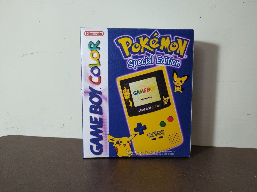 Gameboy Color Pikachu Box With Internal Housing - Etsy