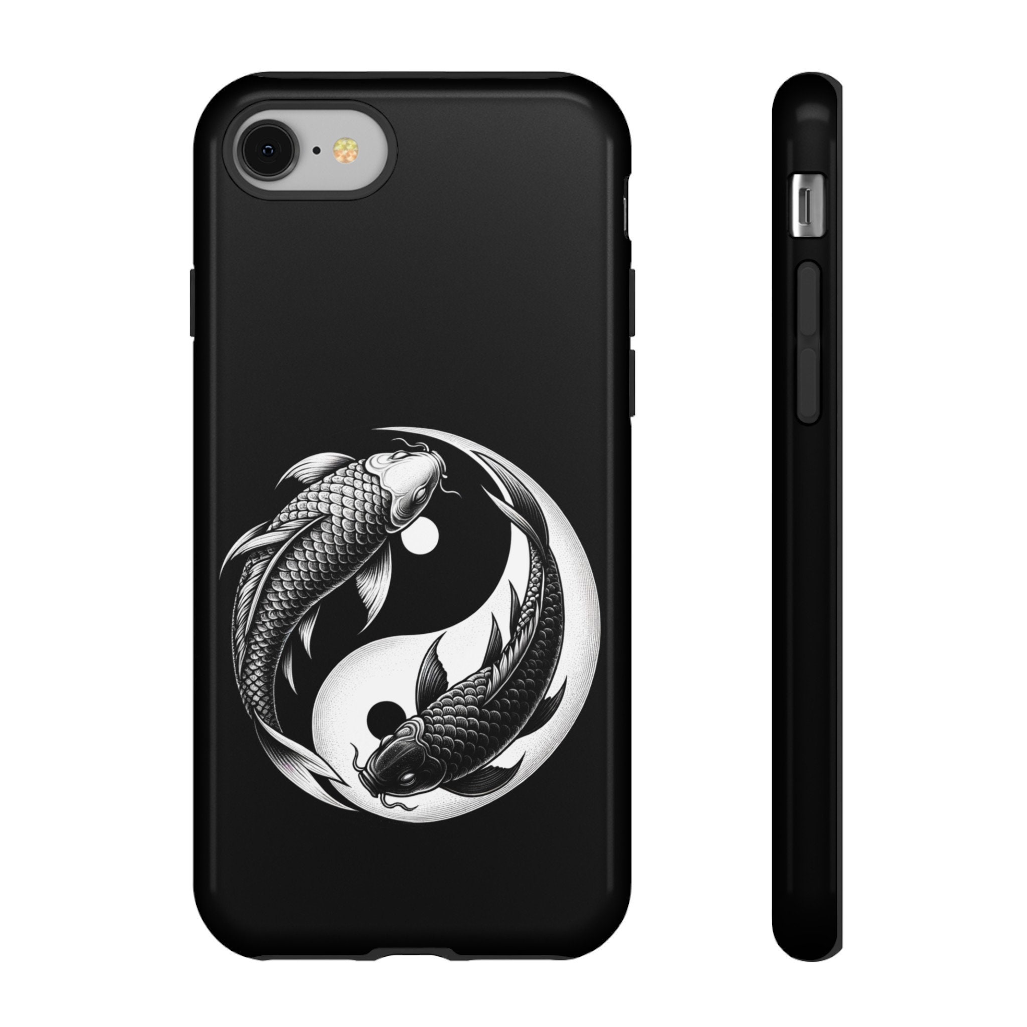 Yin Yang Koi Fish Phone Case, Fish Phone Case, Aesthetic Case, iPhone ...