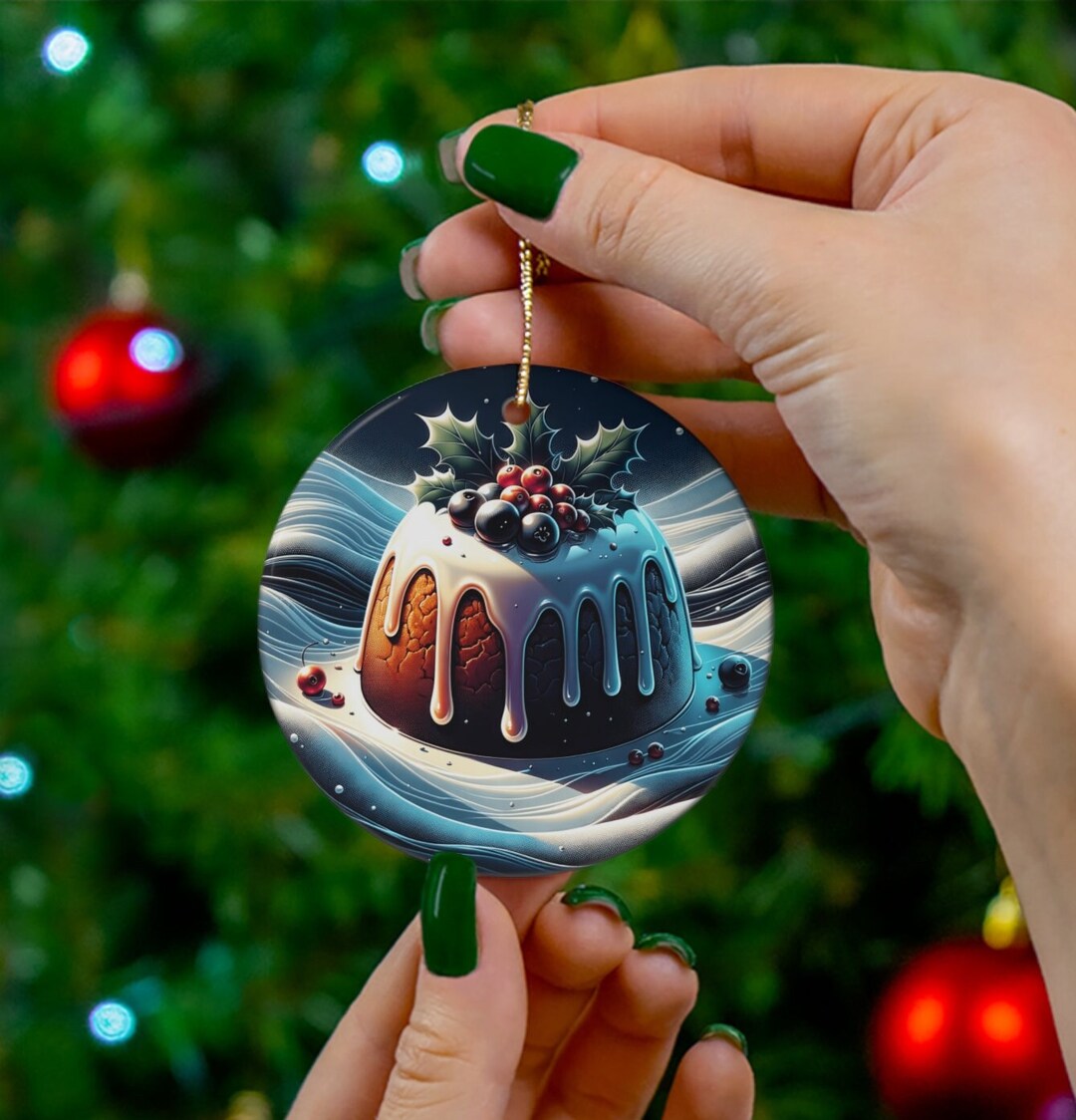 Plum Pudding Christmas Ornament Plum Pudding Xmas Ornament - Etsy